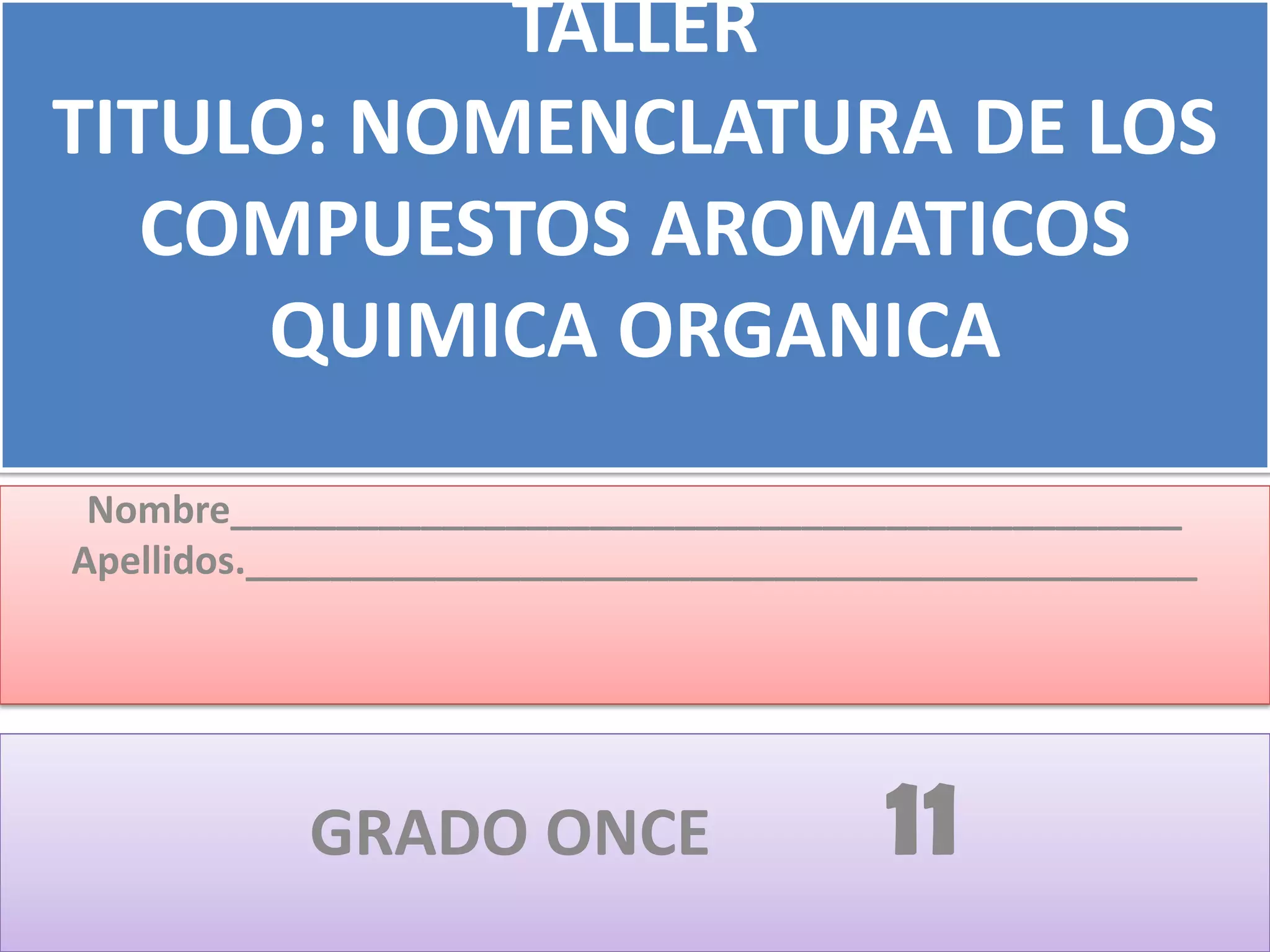 Posiciones de radicales en compuestos aromaticos | PPT