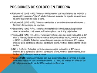 Posiciones de soldadura | PPTX