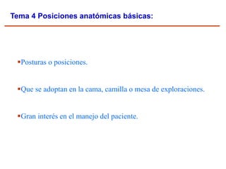 Posiciones anatomicas basicas enfermeria | PPT