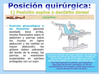 Posiciones quirurgicas mas frecuentes | PPT