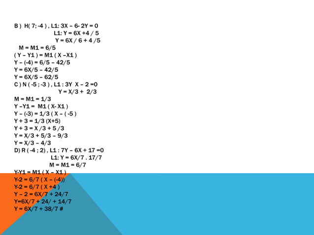 Posiciones relativas de dos rectas en el plano | PPT