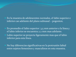 Posicion labial y su significado en el plan de tratamiento | PPTX