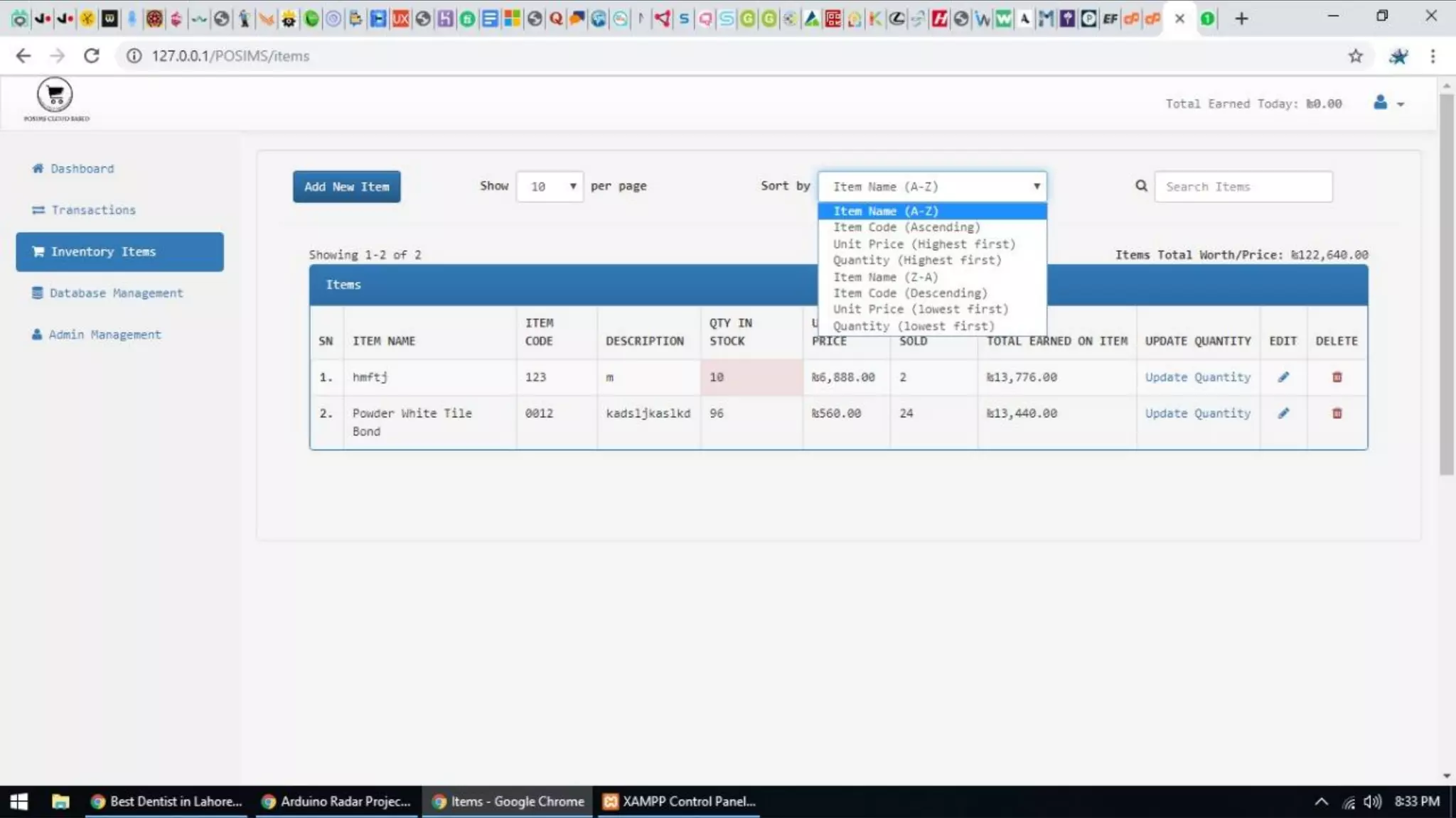 POSIMS Point Of Sale & Inventory Management System | PDF