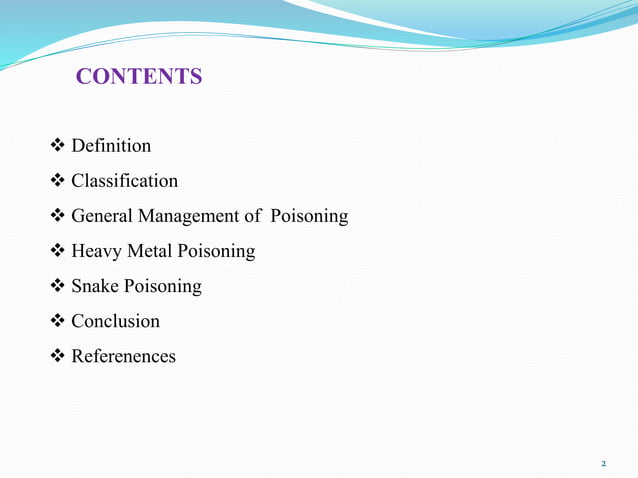Poisoning | PPT