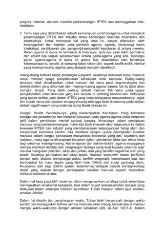 Posisi dan peran agama di Zaman Now | PDF