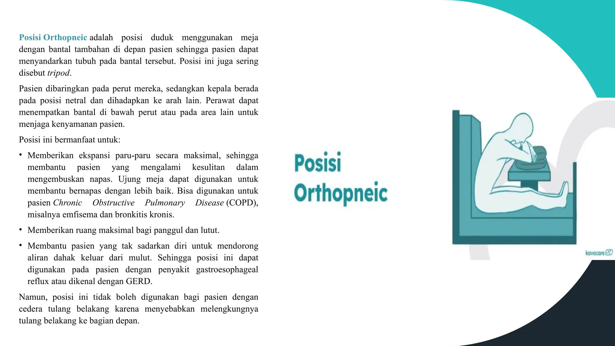 pengaturan Posisi pada pasien yang benar | PPTX
