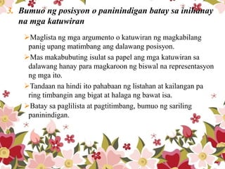 Posisyong papel | PDF