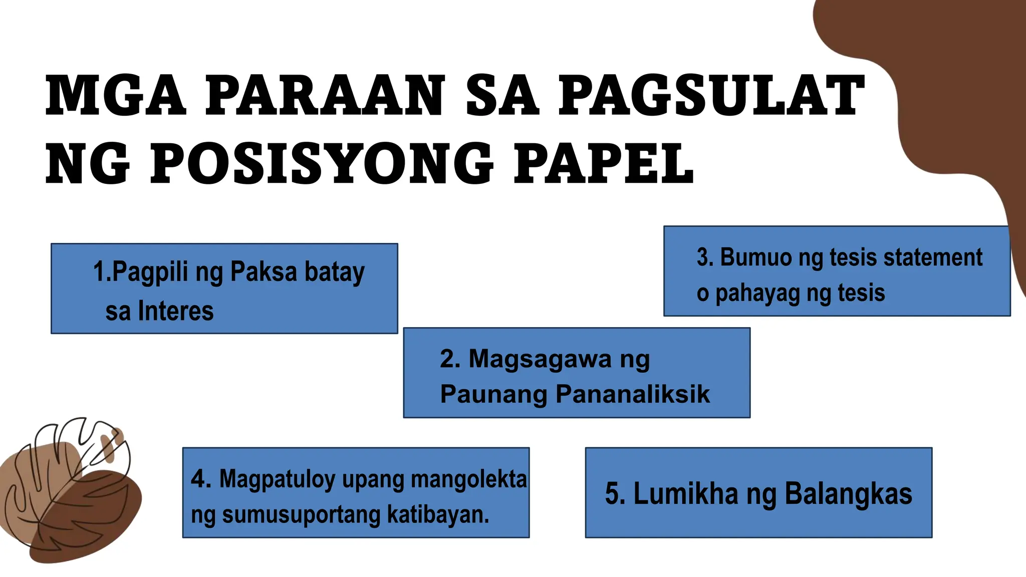 Fil sa Piling Larang_Pagsulat ng Posisyong Papel.pptx