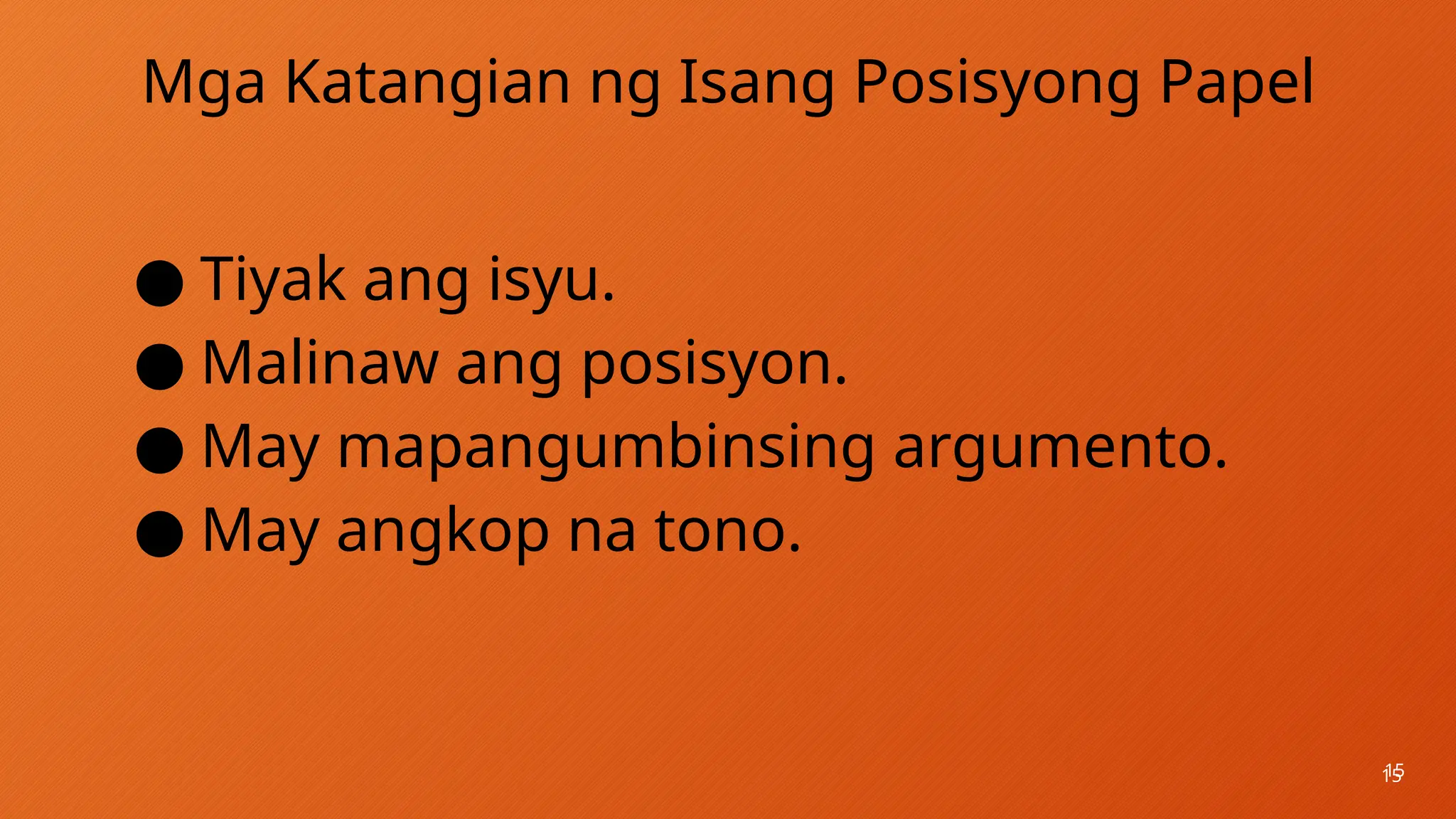 Posisyong Papel-SHS-FILIPINO SA PILING LARANG.pptx