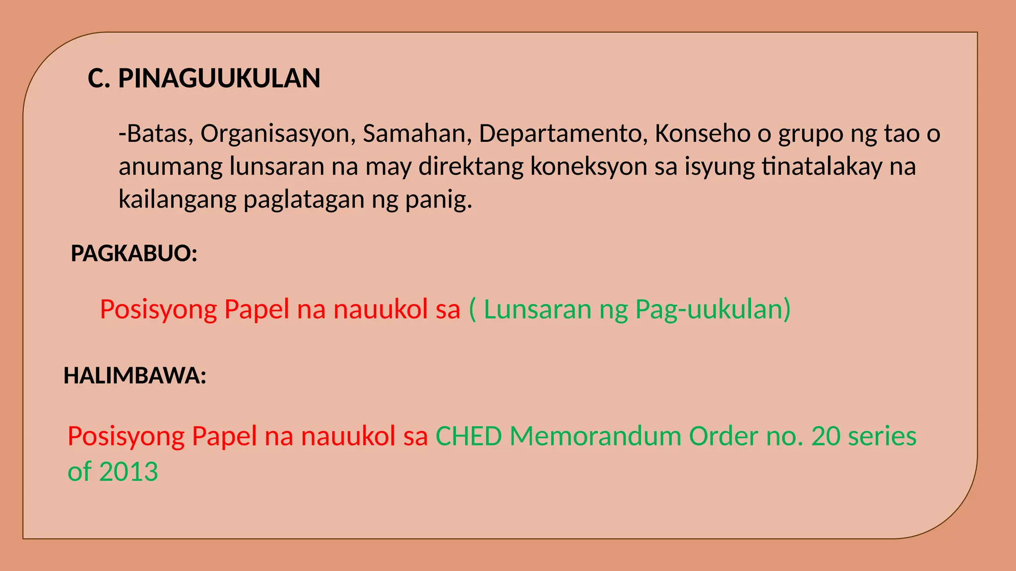 POSISYONG PAPEL Filipino sa Piling Larang ppt.pptx