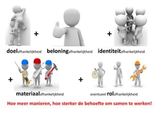 Positieve wederzijdse afhankelijkheid | PPT