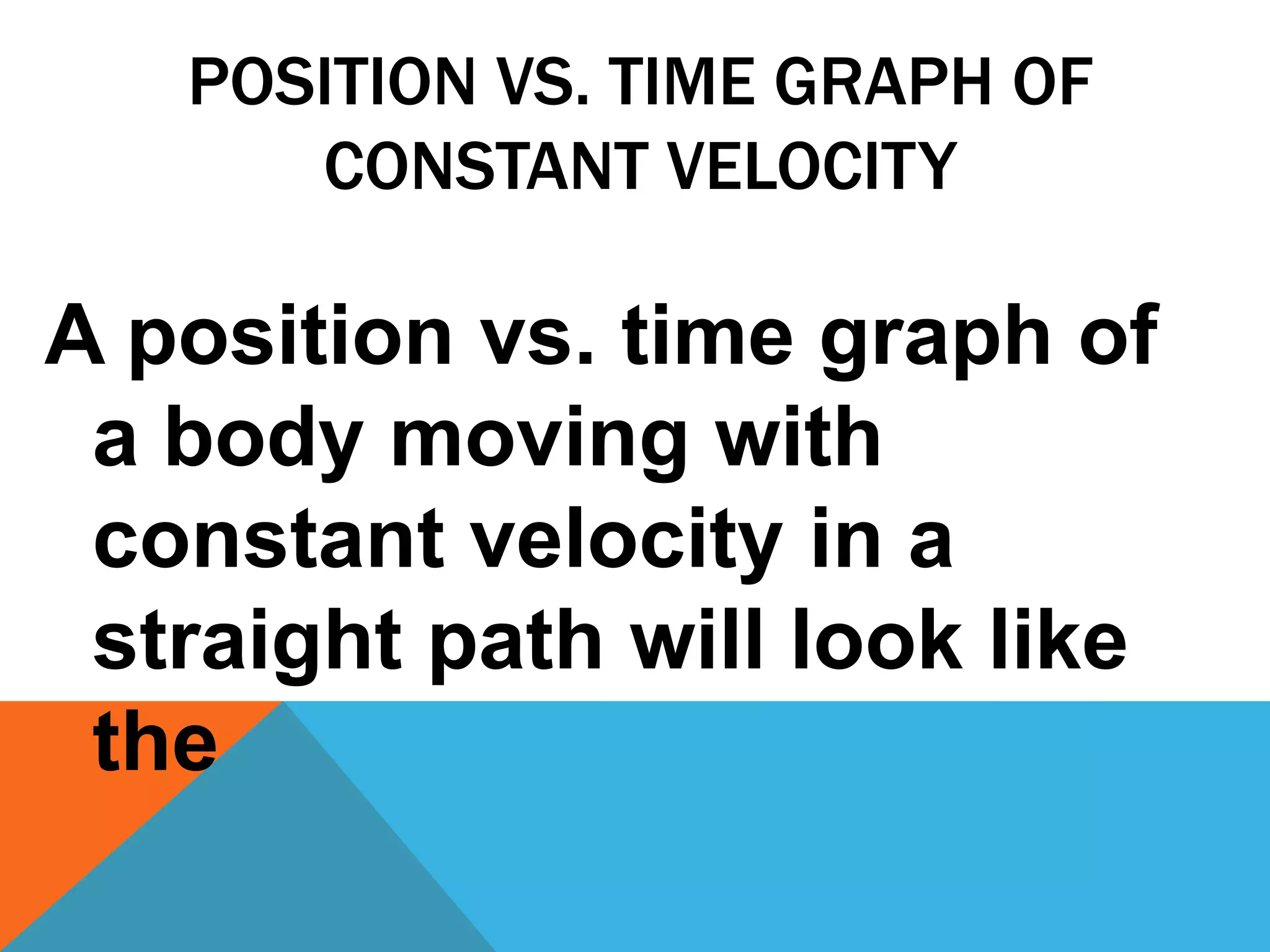 position-time graph.pptx | Physics | Science