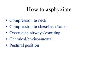 Positional asphyxia by dr faiz ahmad | PPTX
