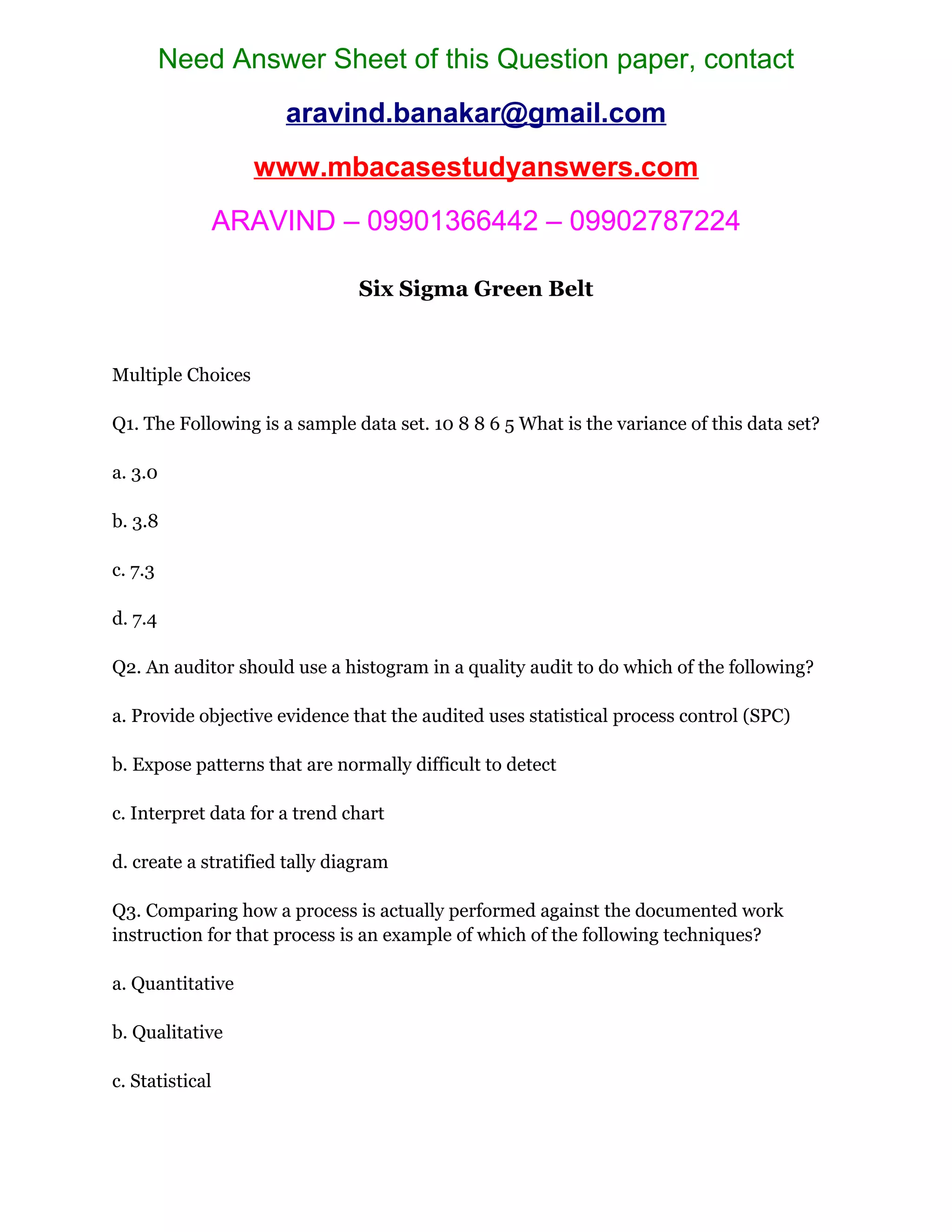 Six Sigma Green Belt - Positional, cyclical, and temporal variations ...