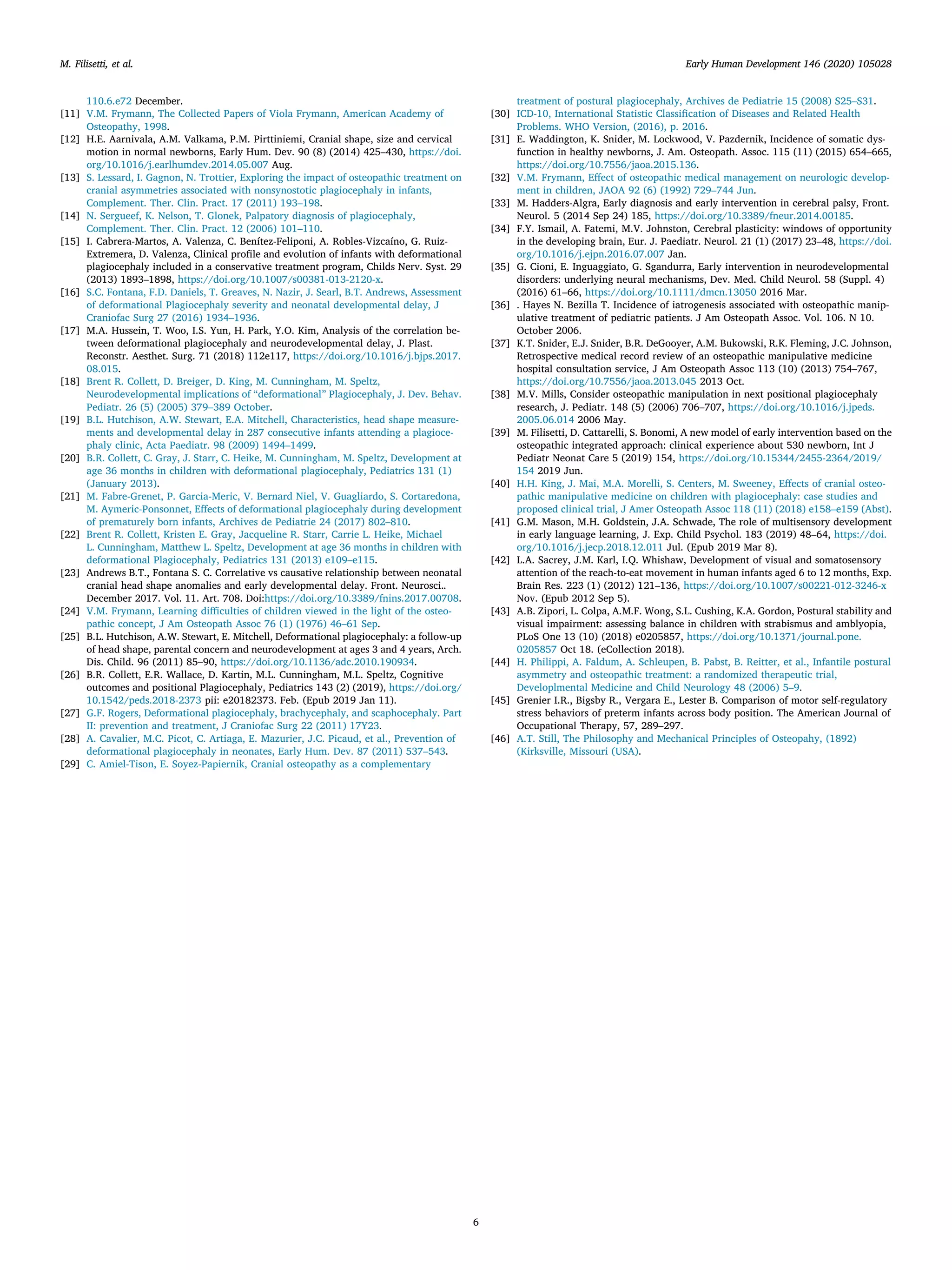 Positional plagiocephaly from structure to function: Clinical ...