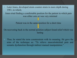 Positional release technique | PPTX