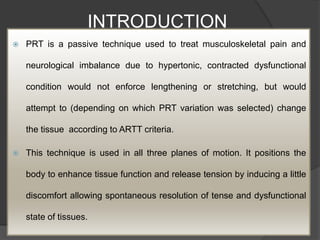 Positional release technique | PPTX