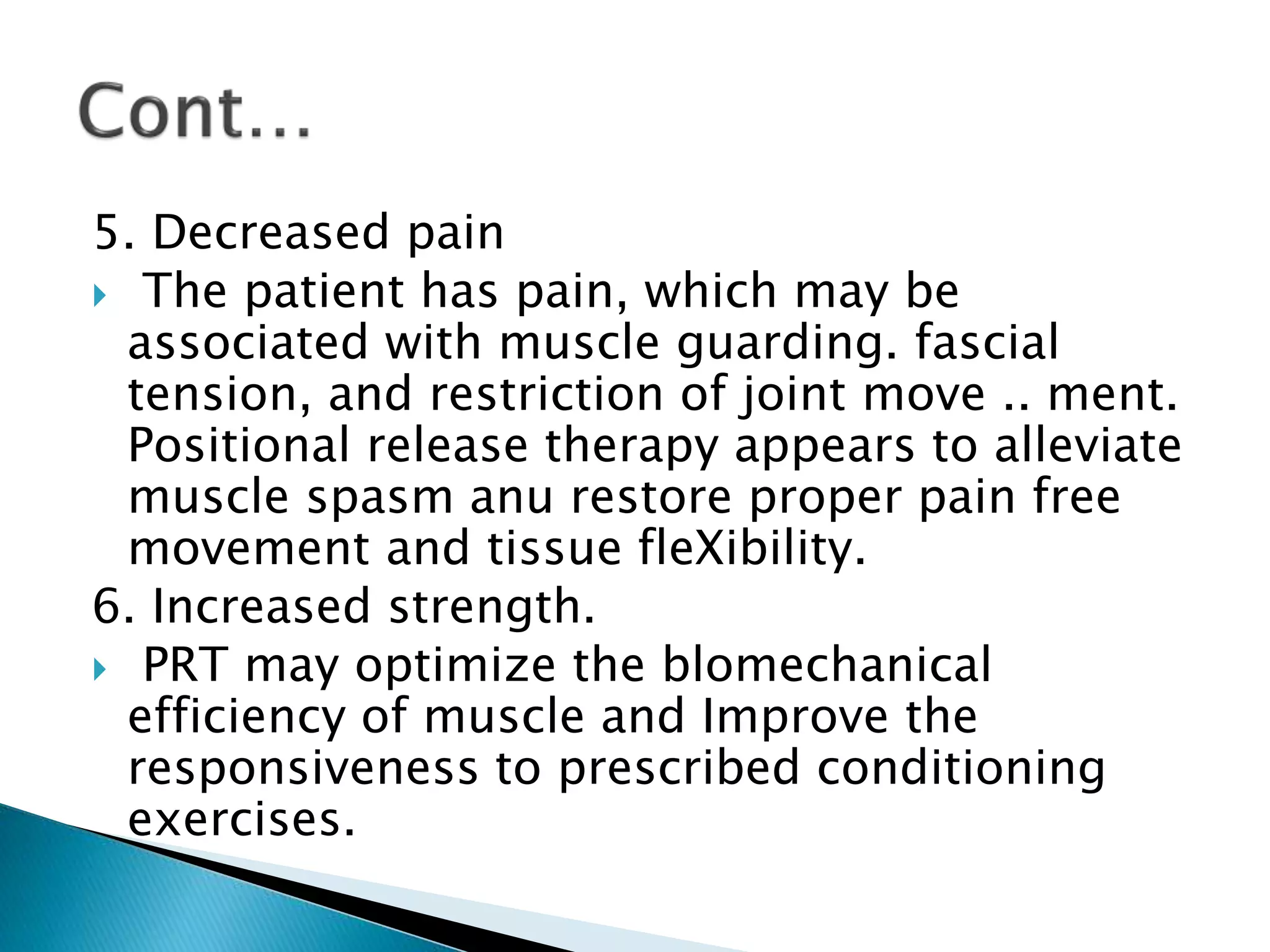 Positional release technique | PPTX