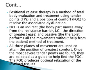 Positional release technique | PPTX