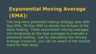 Positional trading and its technical indicators | PPTX