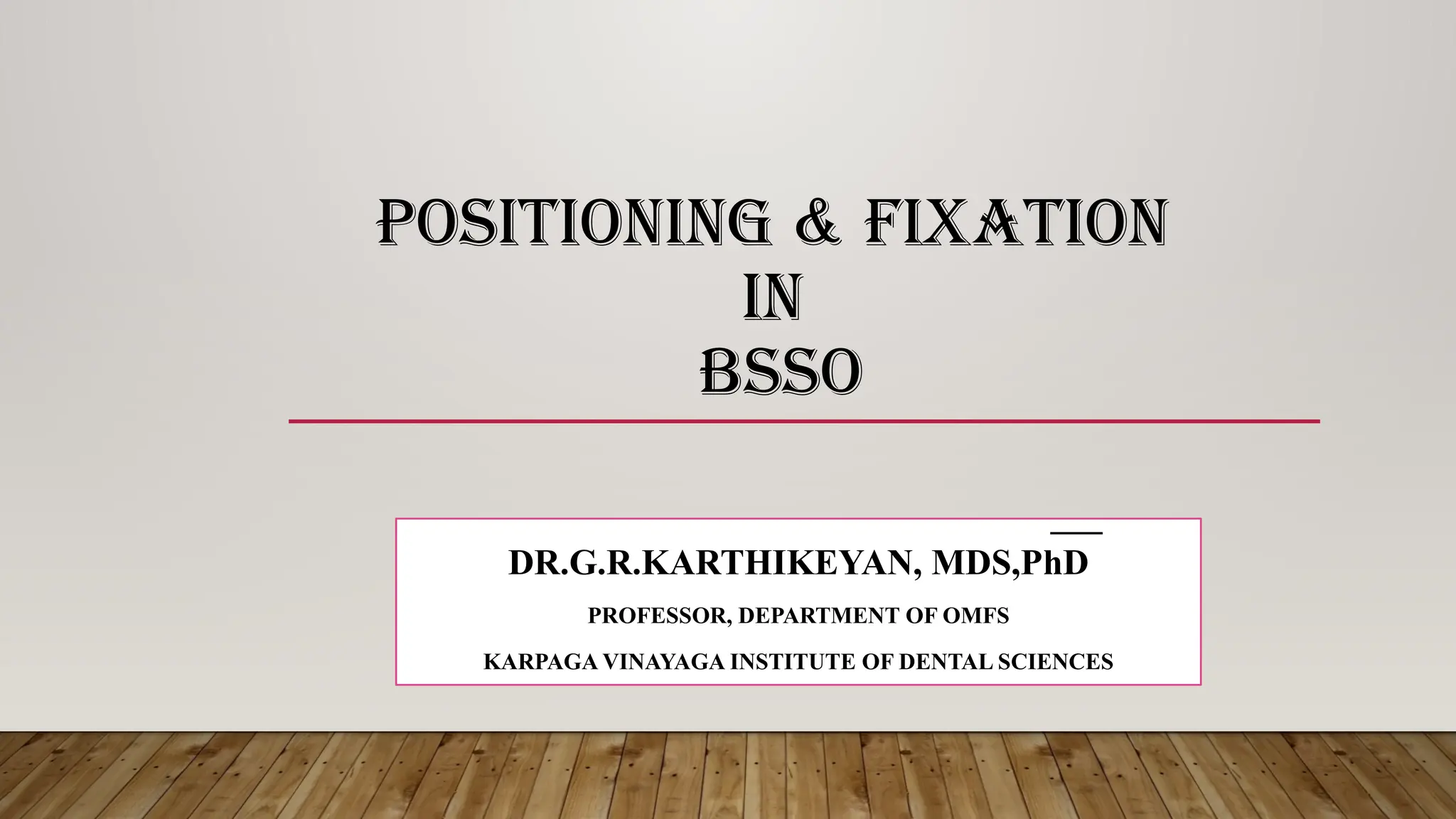 ow to positioning the osteotomized distal and proximal segment in BSSO ...
