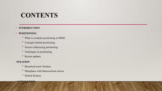ow to positioning the osteotomized distal and proximal segment in BSSO ...