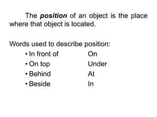 Position and reference point | PPTX