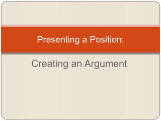 Position arguments.ppt