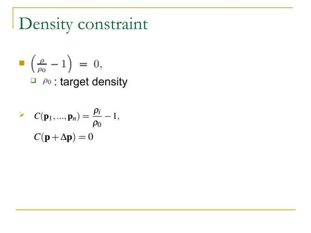 Position based fluids | PPT