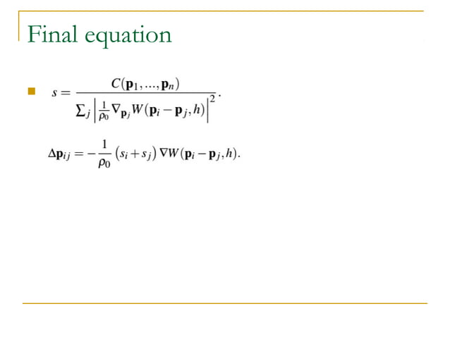 Position based fluids | PPT