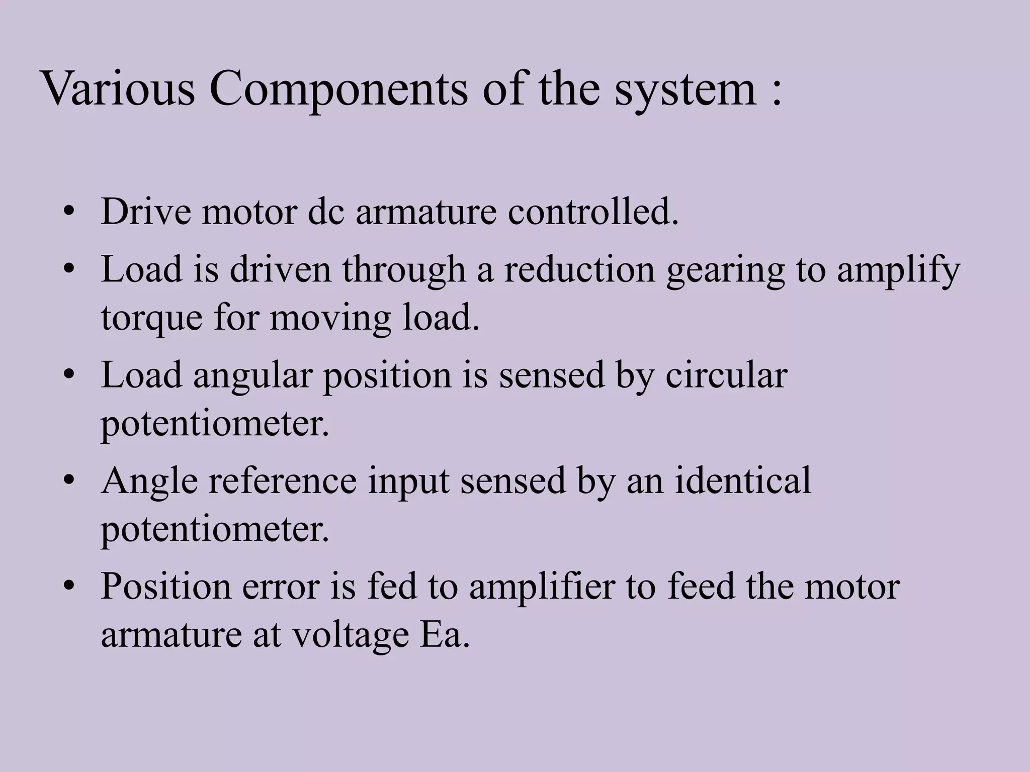 Position control system block diagram | PPTX