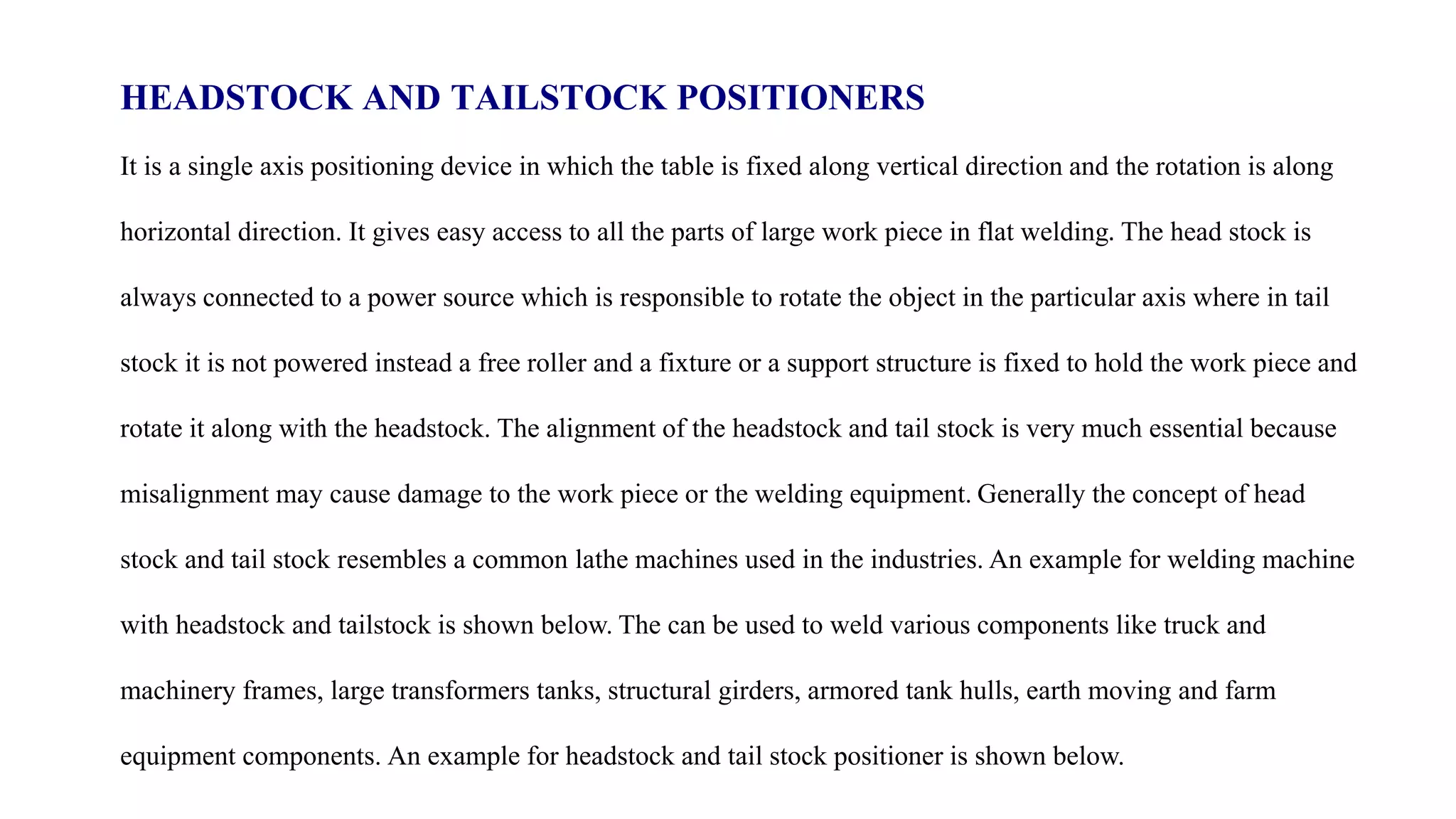 Positioners used for welding ppt | PPTX