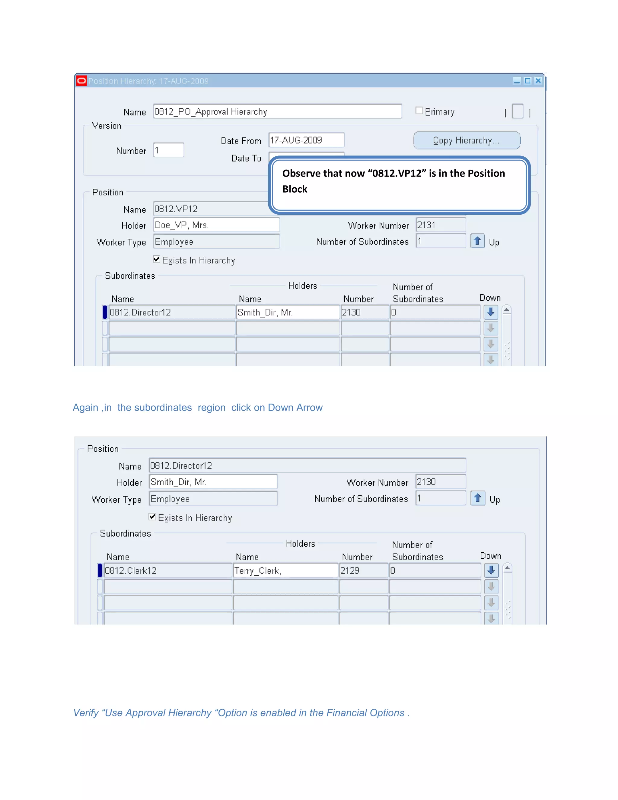 PO Position Hierarchy in R12 | DOCX