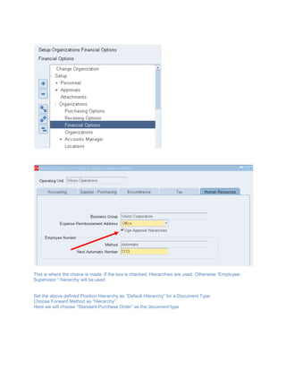 PO Position Hierarchy in R12 | DOCX