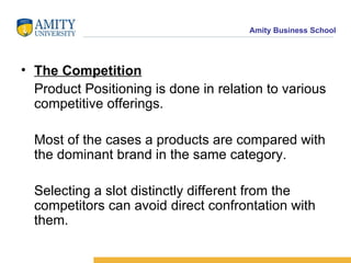 Positioning | PPT | Advertising Industry | Industries