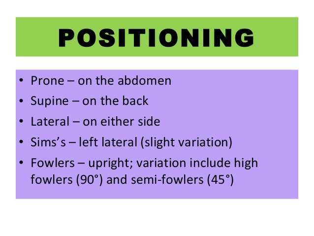 Positioning