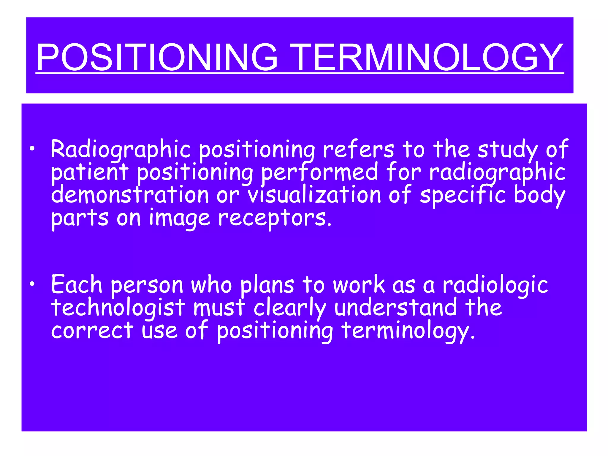 Radiography Positioning Spine | PPT