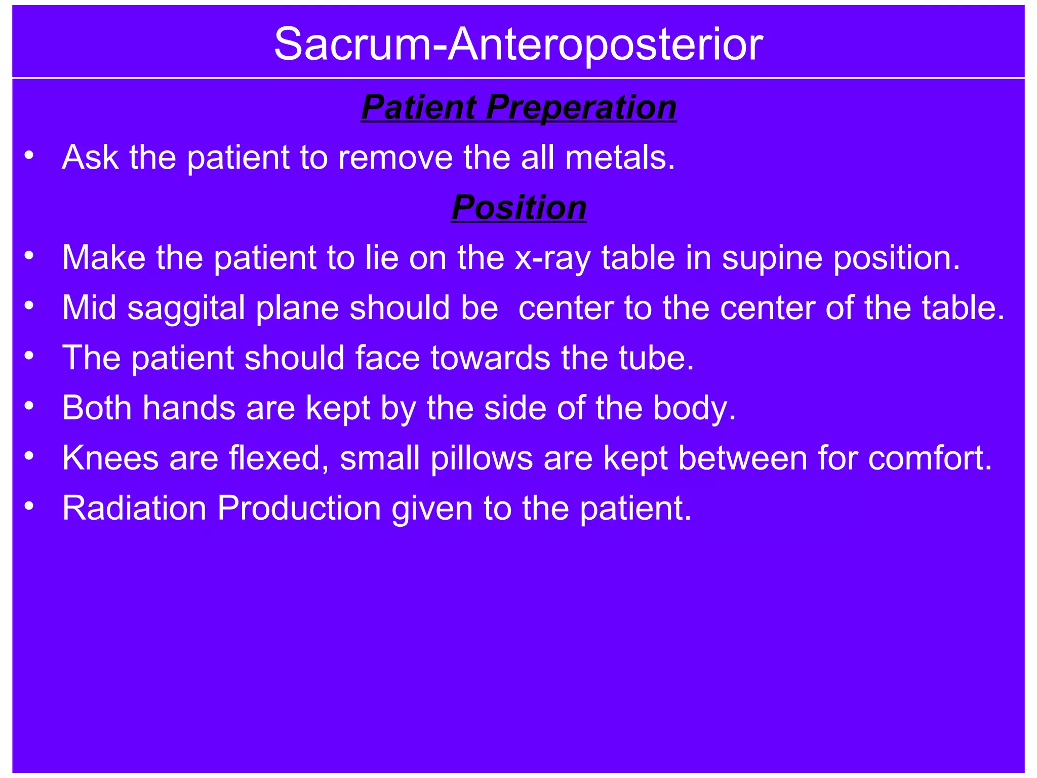 Radiography Positioning Spine | PPT