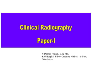 Radiography Positioning Spine | PPT