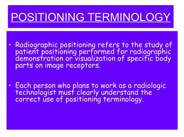 Radiography Positioning Spine | PPT