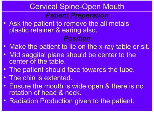 Radiography Positioning Spine | PPT