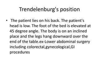 POSITIONING.pptx for GNM first year Nursing students | PPTX
