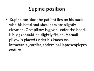 POSITIONING.pptx for GNM first year Nursing students | PPTX