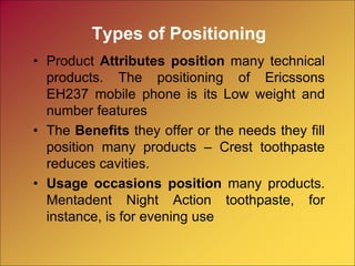 positioning.pptstrategies of positioning | PPT