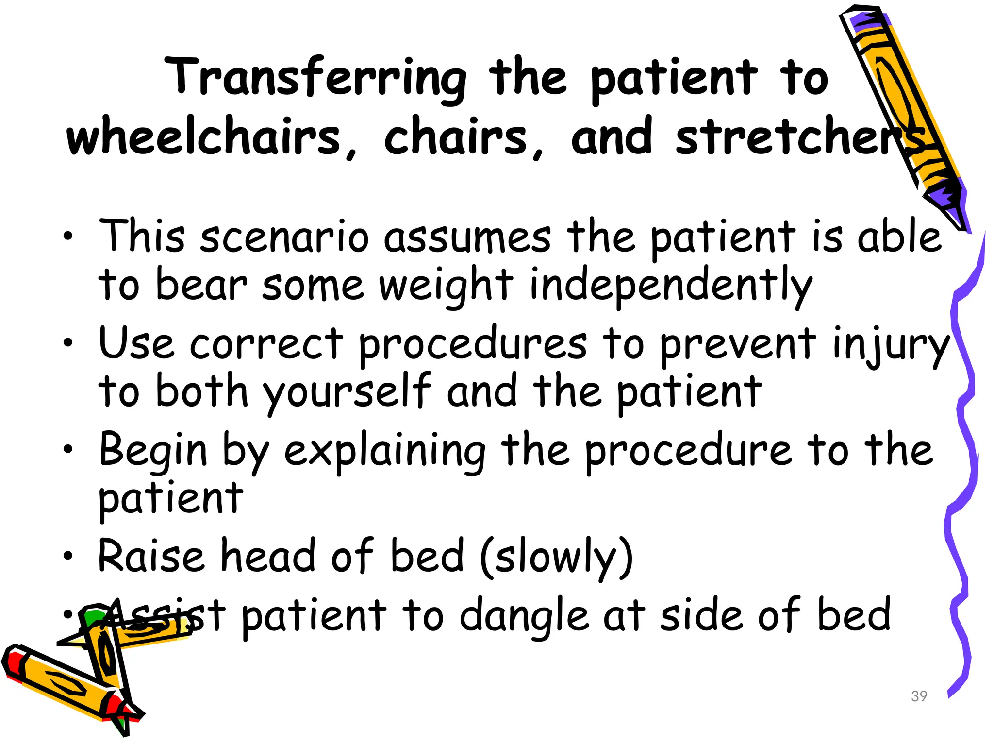 positioning and moving an adult patients | PPT