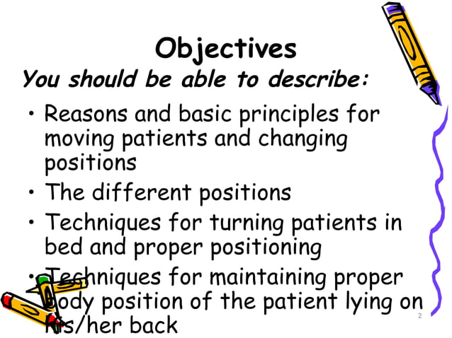 positioning and moving the adult patients | PPT