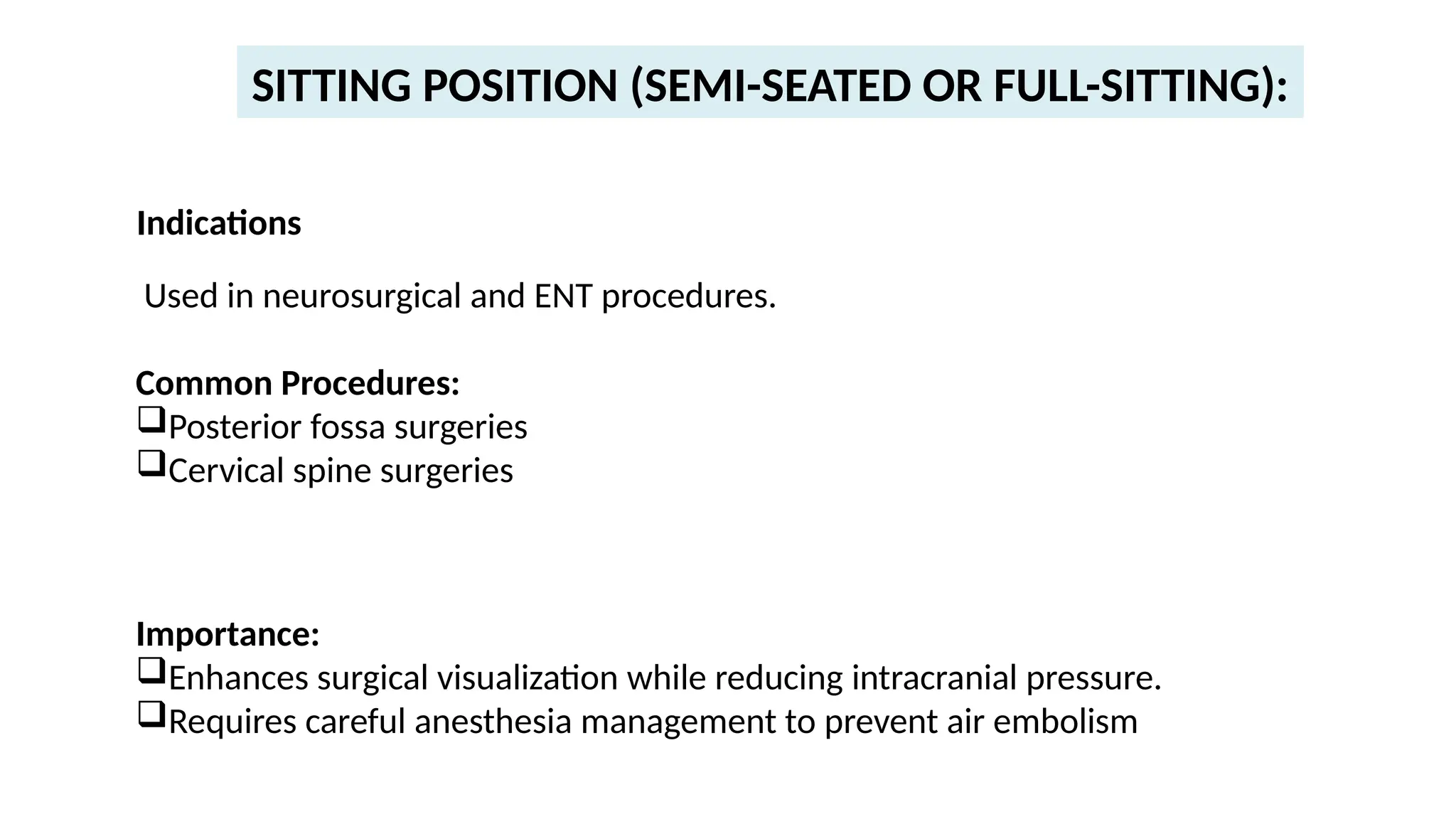 Positioning of patients in operation theatre | PPTX