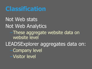 Positioning LEADSExplorer | PPT