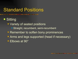 Positioning And Draping And Bed Mobility Power Point | PPT