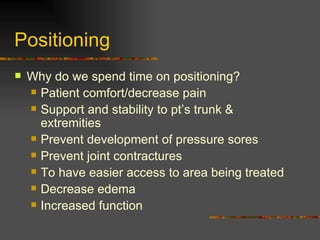 Positioning And Draping And Bed Mobility Power Point | PPT